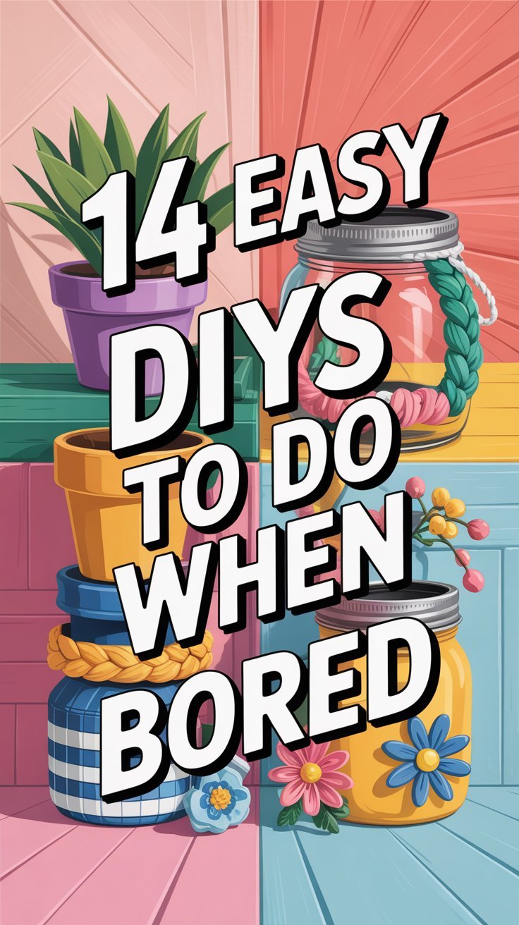 14 Easy diys to do when bored - Quick And Easy Crafts - Soft Nest Living